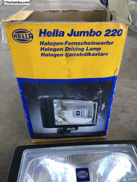 TheSamba.com :: VW Classifieds - NIB Hella Jumbo 220 off-road fog lights