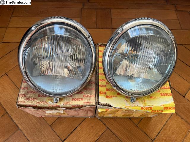 TheSamba.com :: VW Classifieds - Porsche 356 BOSCH H1 Headlights NOS ...