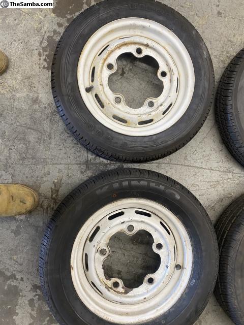 TheSamba.com :: VW Classifieds - Vw bug 66-67 stock wheels with tires