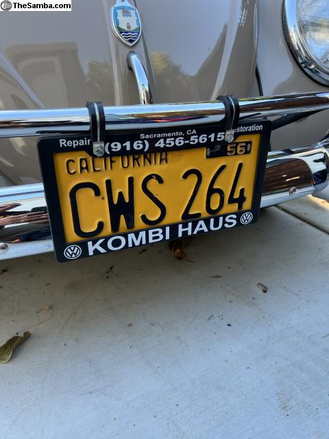 TheSamba.com :: VW Classifieds - 1957 Yellow CA license plate