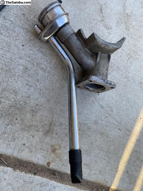 TheSamba.com :: VW Classifieds - Alternator stand w/chrome oil filler