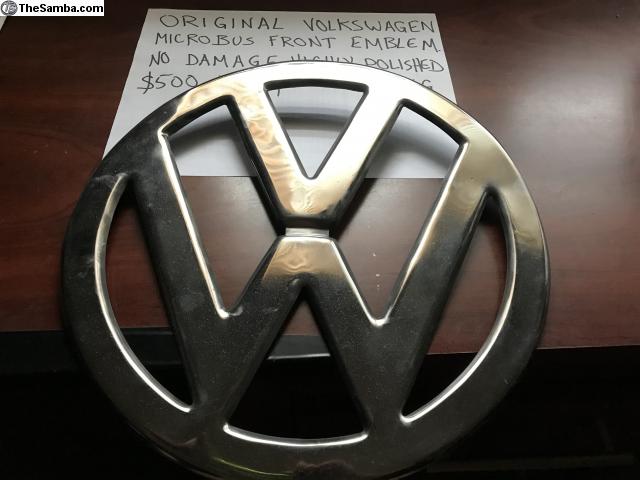 TheSamba.com :: VW Classifieds - Original VW Microbus Front Emblem