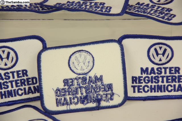 TheSamba.com :: VW Classifieds - Master Tech VW Dealer Uniform Patches Lot