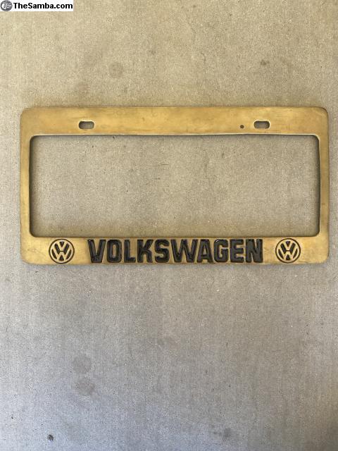TheSamba.com :: VW Classifieds - cool vintage brass volkswagen license ...
