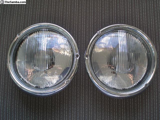 TheSamba.com :: VW Classifieds - Bosch VW Bus Baywindow Headlights Pair NOS