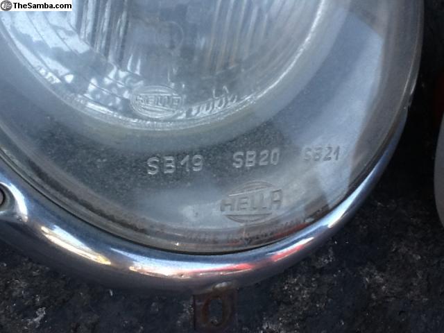 TheSamba.com :: VW Classifieds - Hella head lights SB19 Hanline reflectors