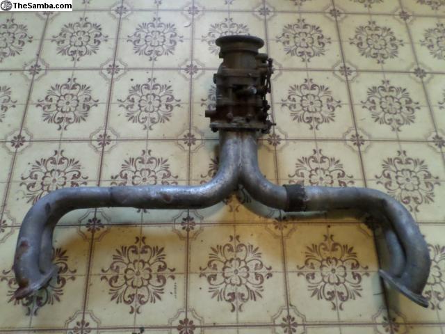 TheSamba.com :: VW Classifieds - early Ford 8BA carb & intake for dual port