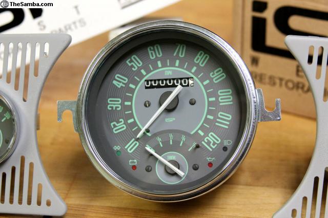 TheSamba.com :: VW Classifieds - Vintage Series Green MPH Speedo+Fuel ...