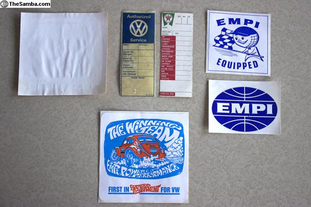 TheSamba.com :: VW Classifieds - Lot of Vintage VW Empi Stickers ...