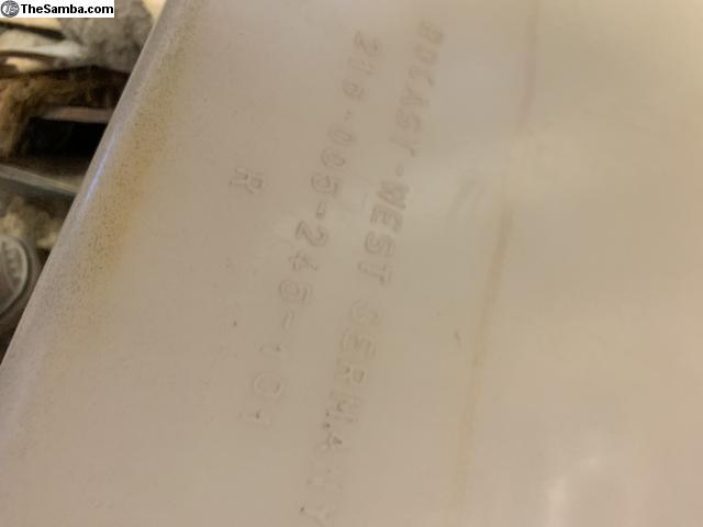 TheSamba.com :: VW Classifieds - Bay window ice box tank