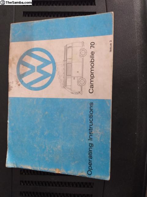 TheSamba.com :: VW Classifieds - 1970 VW Camp mobile operator's manual