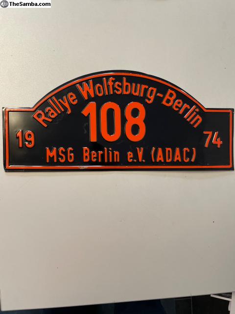 TheSamba.com :: VW Classifieds - Rallye Sign Bus VW Split Bug Wolfsburg ...