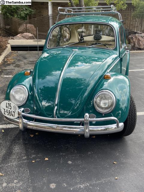 TheSamba.com :: VW Classifieds - 1966 Java Green Sunroof Beetle