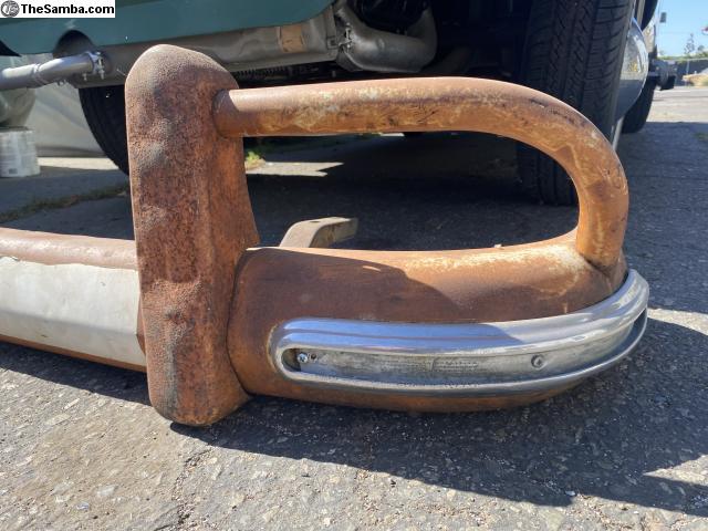 TheSamba.com :: VW Classifieds - 65-67 VW Bus Rear Bumper no deluxe trim