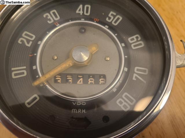 TheSamba.com :: VW Classifieds - Clear Needle Bug Speedo