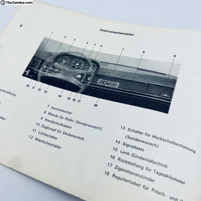 TheSamba.com :: VW Classifieds - Betriebsanleitung Handbuch VW Porsche ...