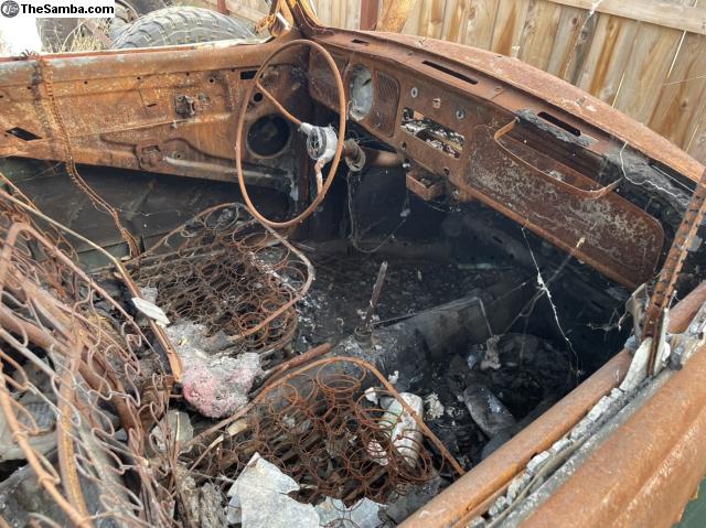 TheSamba.com :: VW Classifieds - Burned 68 bug