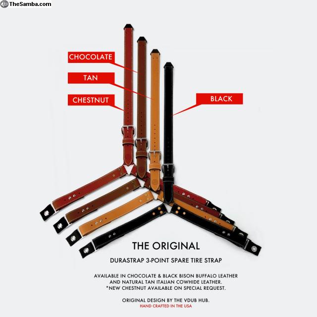 TheSamba.com :: VW Classifieds - 3-point Leather Spare Tire Strap For ...