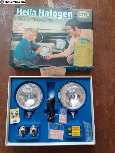 TheSamba.com :: VW Classifieds - Hella 144 chrome halogen driving ...