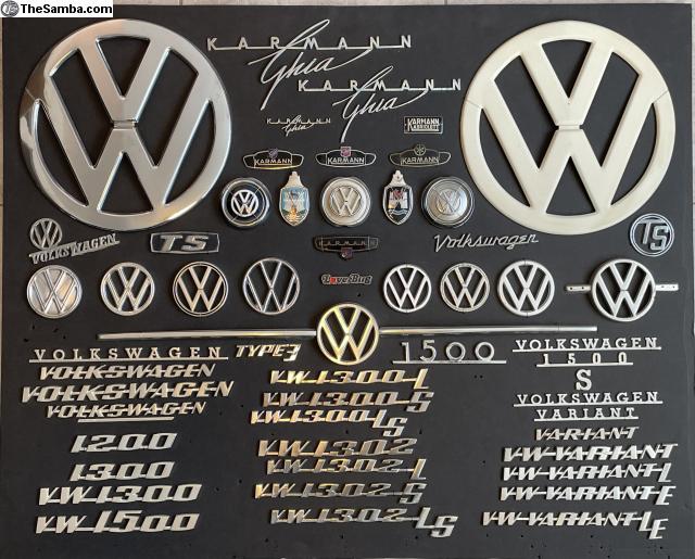 TheSamba.com :: VW Classifieds - VW Air Cooled Emblem / Badge Collection