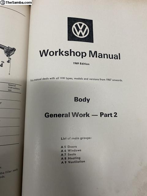 TheSamba.com :: VW Classifieds - Original Body Rapair Work Manual
