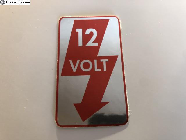 TheSamba.com :: VW Classifieds - VW 67 Only 12 Volt Sticker Decal Bug ...