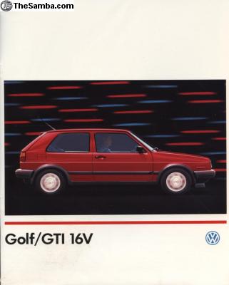 FS: 1989 Golf & Gti brochure | Page 3 | VW Vortex - Volkswagen Forum