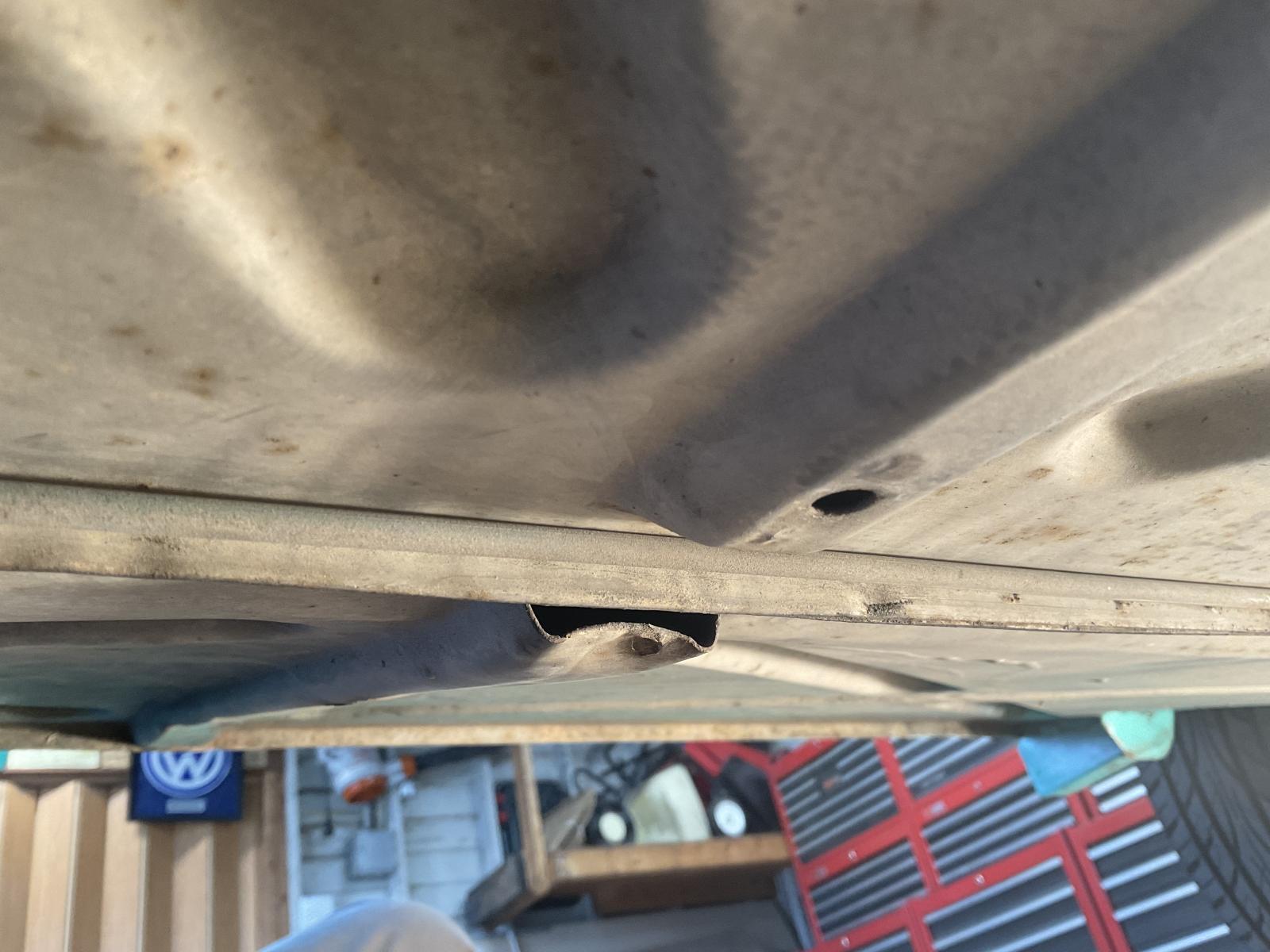 TheSamba.com :: Split Bus - View topic - Belly pan installation ...