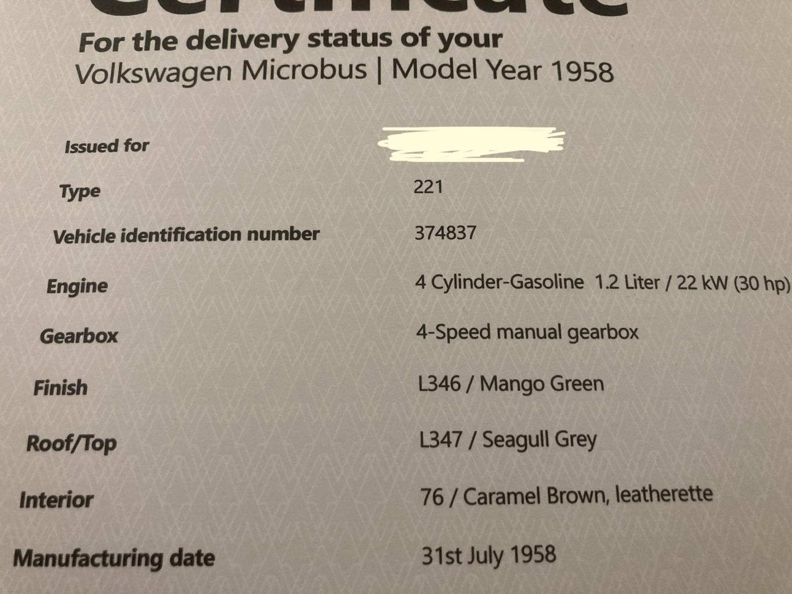 TheSamba.com :: Gallery - 58 birth certificate