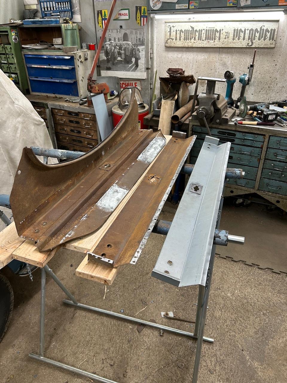 TheSamba.com :: Gallery - 52 panel repair from Austria rear apron