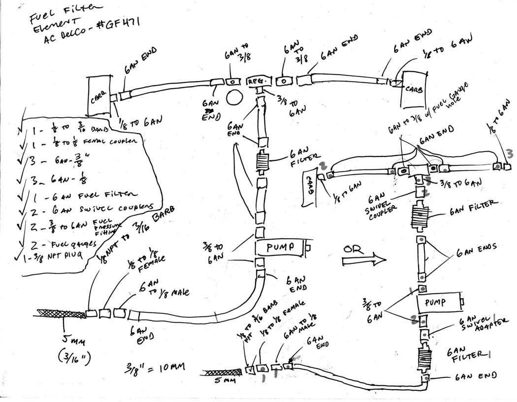 TheSamba.com :: Gallery - Fuel line set up